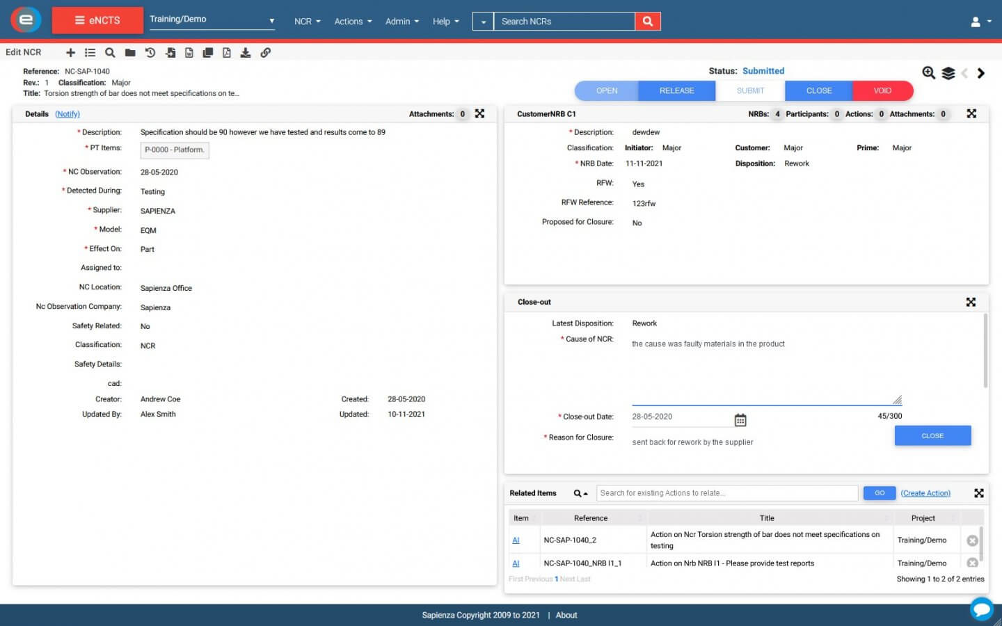 Non-Conformance Management Solution - ECLIPSE Suite