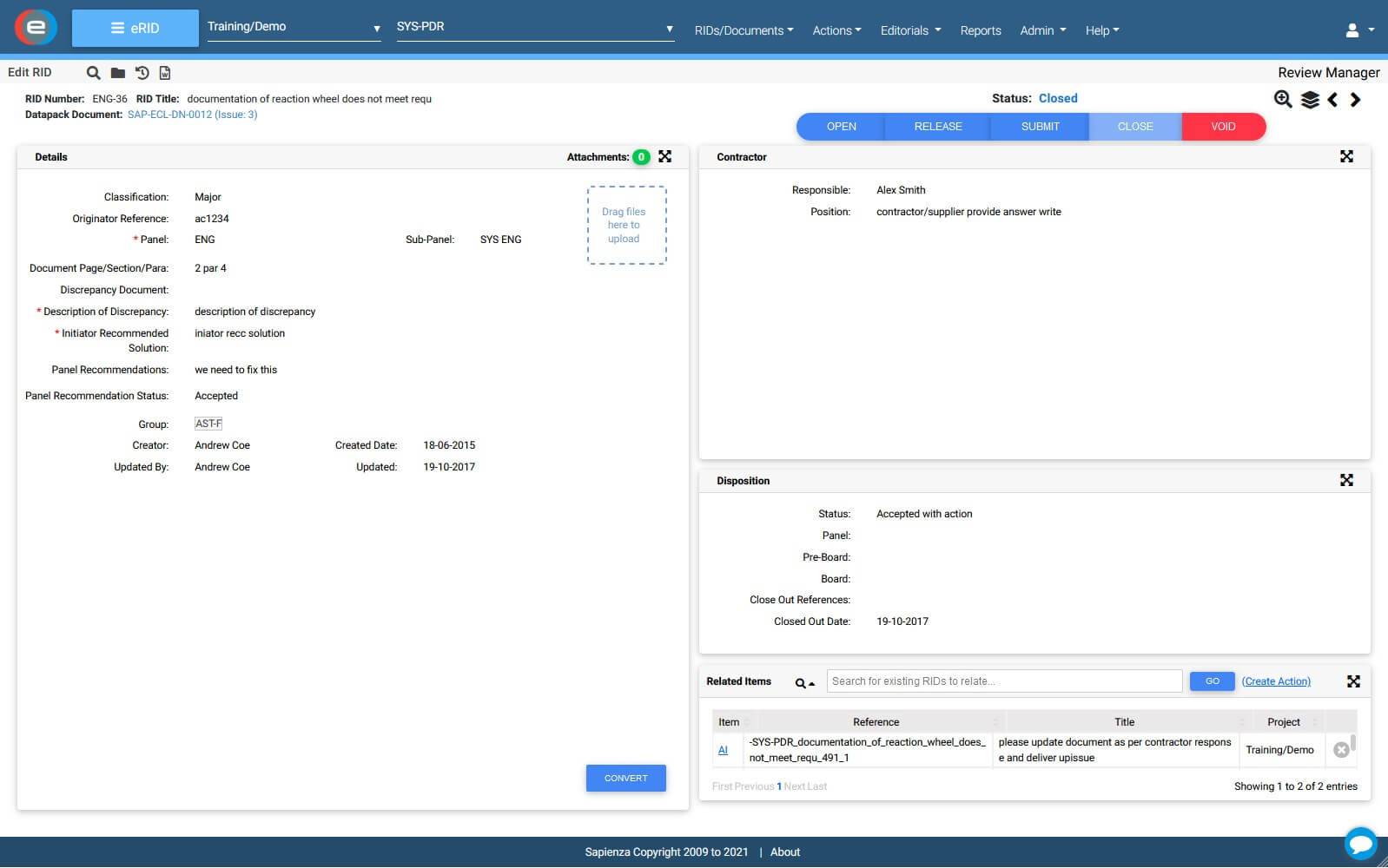 Technical Review System - ECLIPSE Suite
