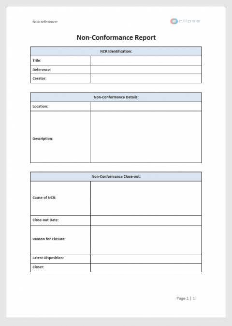 Non-Conformance Report: Everything You Need to Know - ECLIPSE Suite